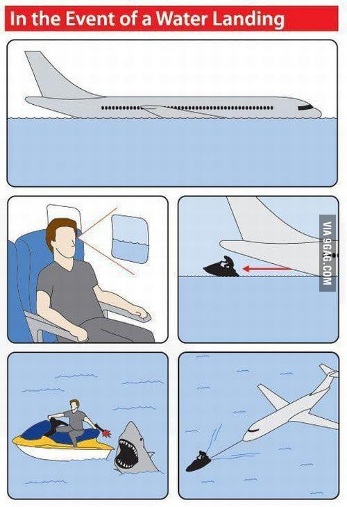 Badass Waterlanding - 9GAG