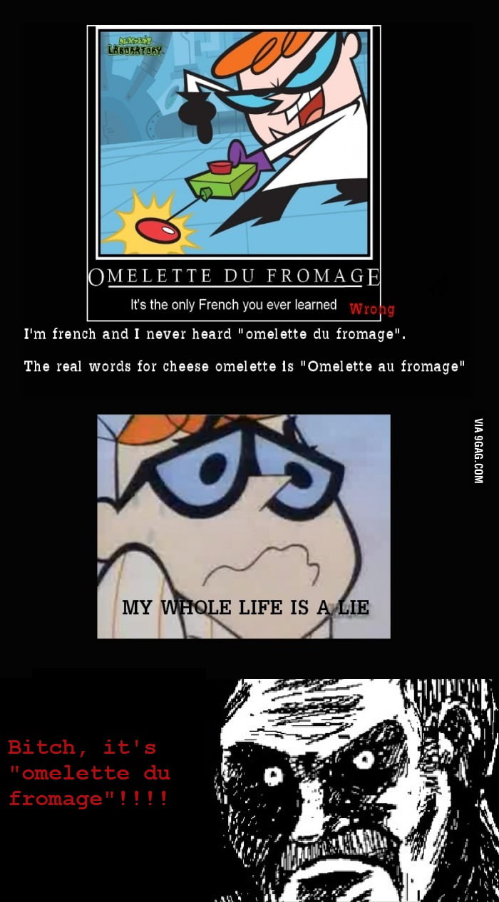"Omelette du fromage" - 9GAG