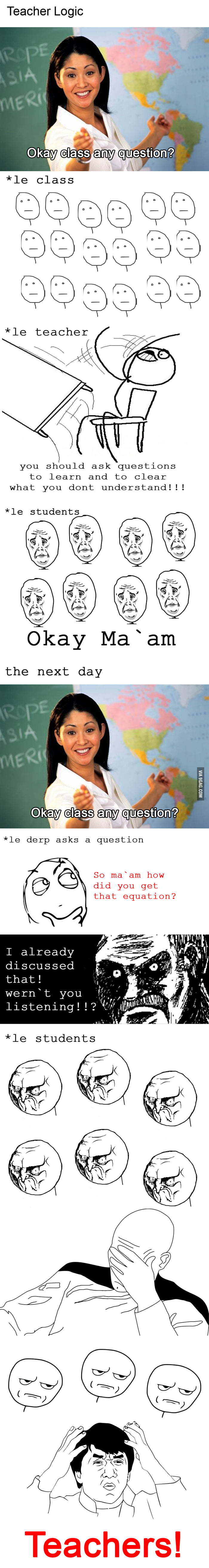 Teacher Logic 9gag