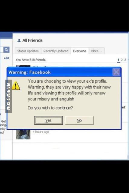 Best Facebook warning of all time! - 9GAG