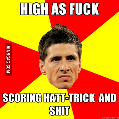 High as f**k at the game with QPR - 9GAG