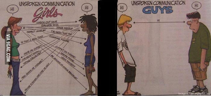 Unspoken communication - 9GAG