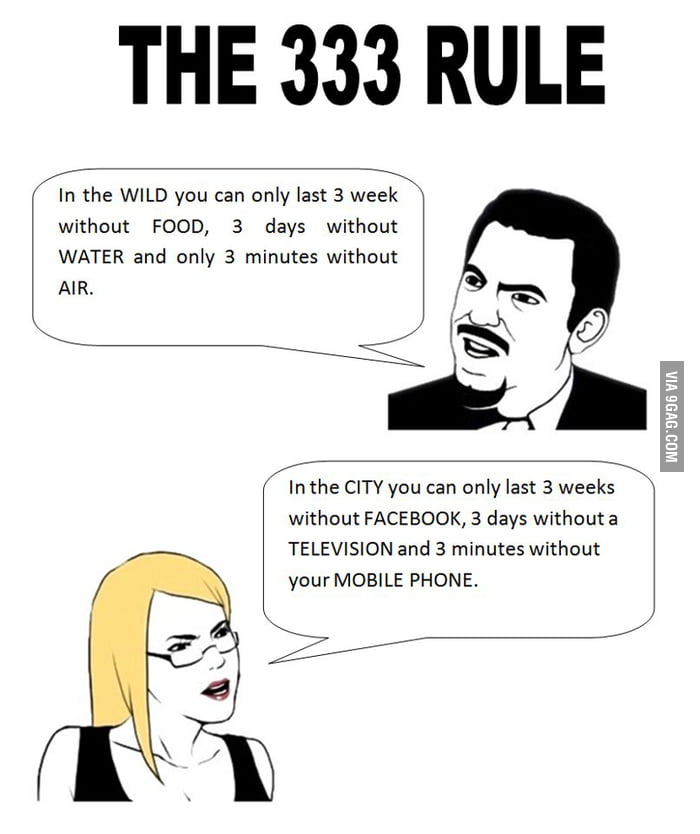 The 333 rule - 9GAG