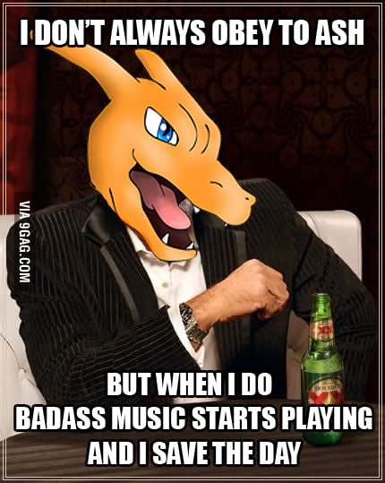 Badassery lvl: Charizard! - 9GAG