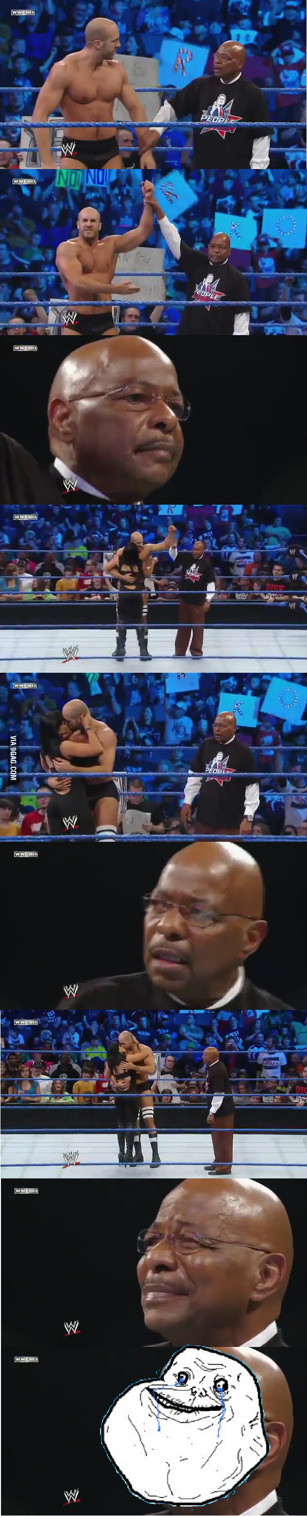 Teddy Long = FOREVER ALONE (WWE) - 9GAG