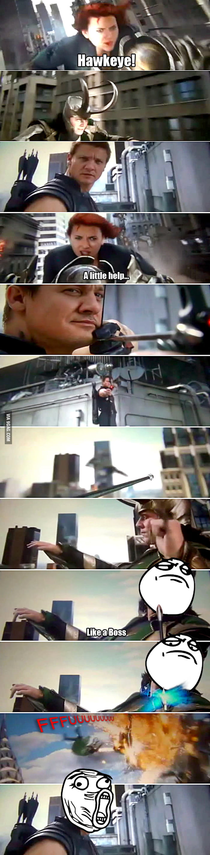 Hawkeye LOL Arrow - 9GAG