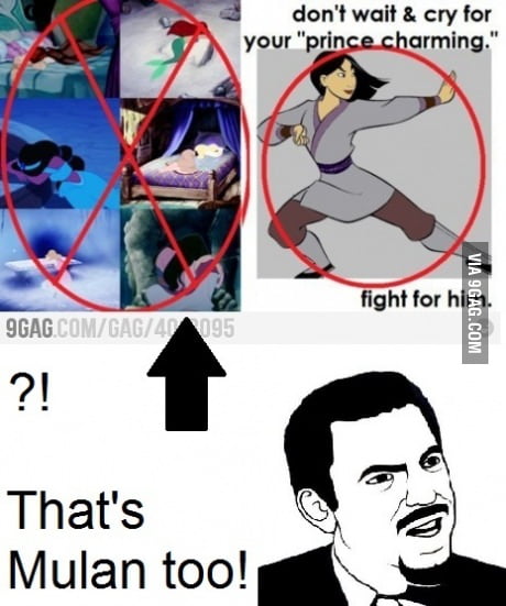 Disney princesses... Wait.. WHAT? - 9GAG