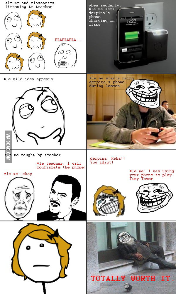 Troll lvl: Classroom - 9GAG