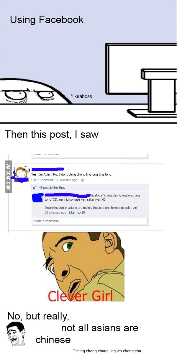 Ching chong chu = Asians... at least - 9GAG