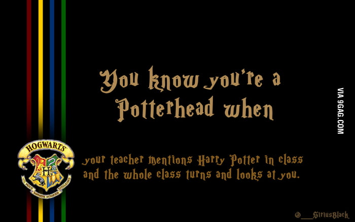 You know you are a Potterhead when... - 9GAG
