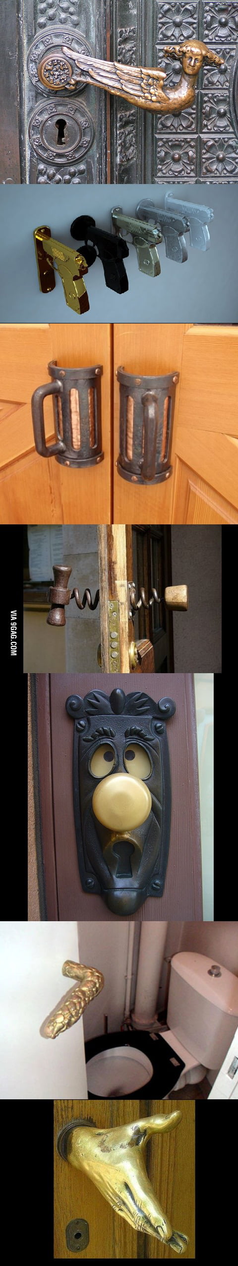 Weird door knobs... - 9GAG