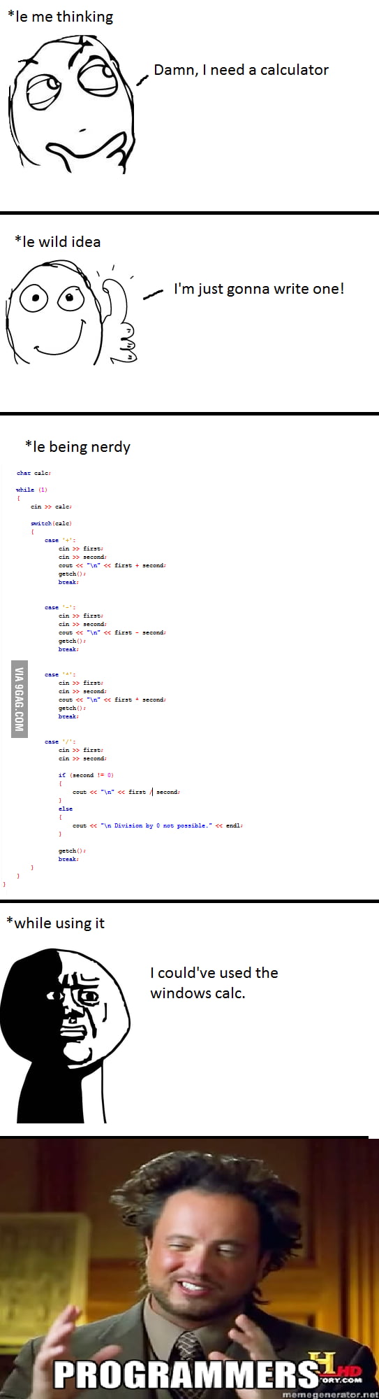 The problems of programmers - 9GAG