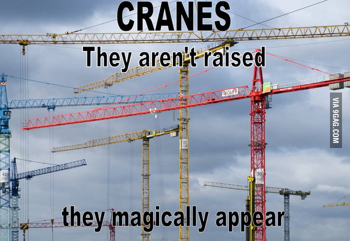 The secret of cranes - 9GAG