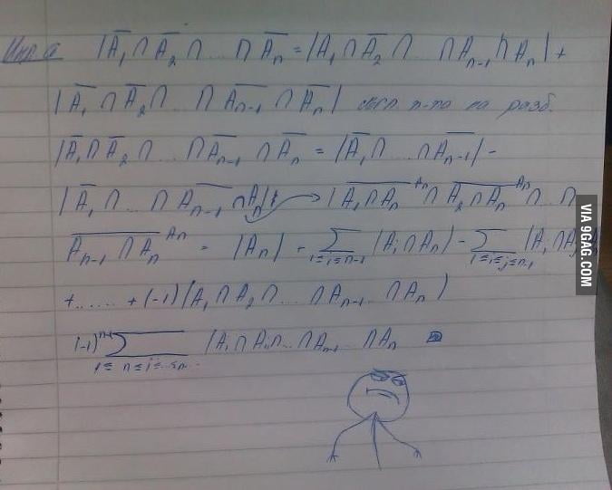 Like a boss in math class - 9GAG