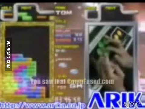 World fastest tetris player!! - 9GAG
