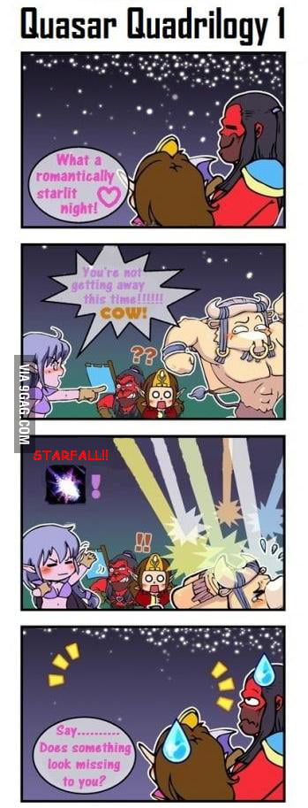 One night when Axe and Luna disturbed by Mirana - 9GAG