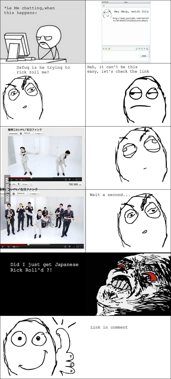 Japanese rick roll - 9GAG