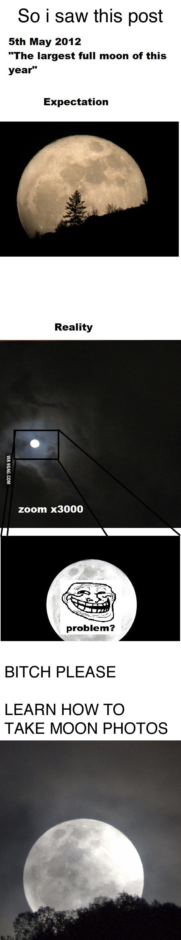 Troll Moon [FIX] learn how to take photos - 9GAG