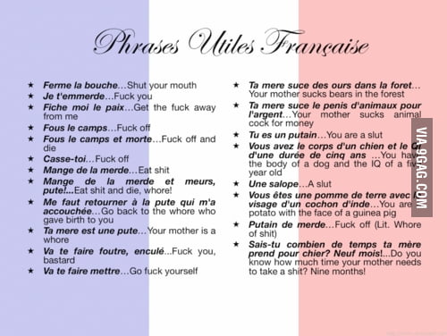 Phrases Utiles Francaise - 9GAG