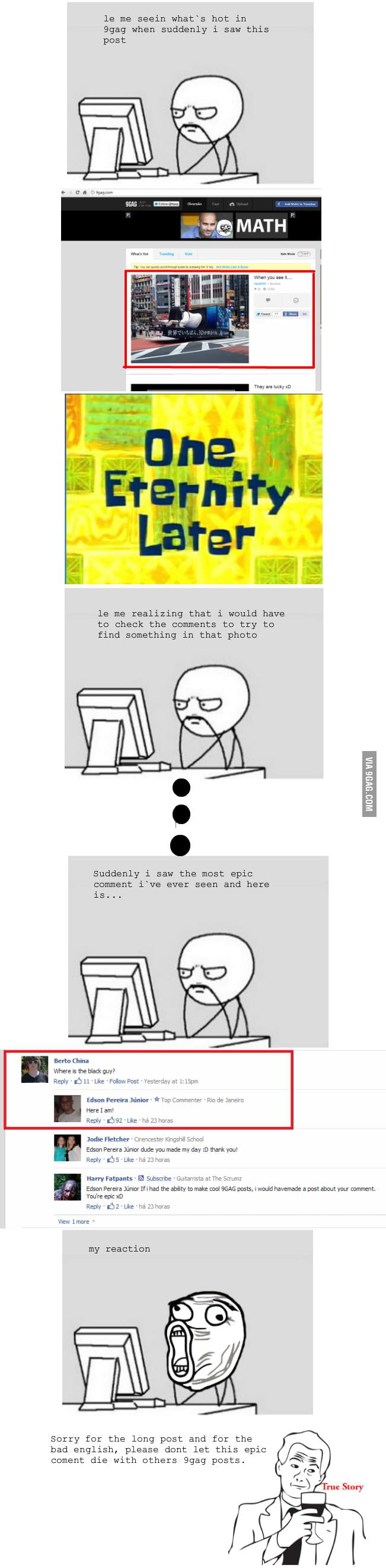 Epic guy makes epic comments - 9GAG