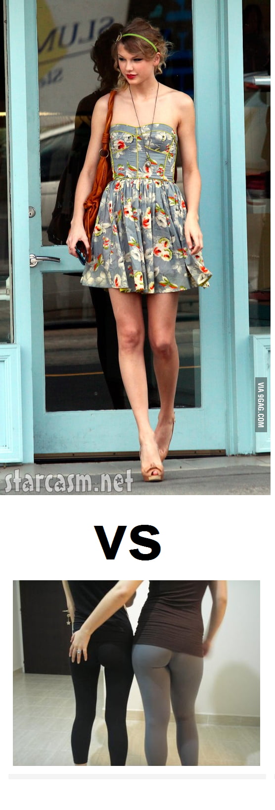 Sundress vs leggins, thats a difficul one!! - 9GAG