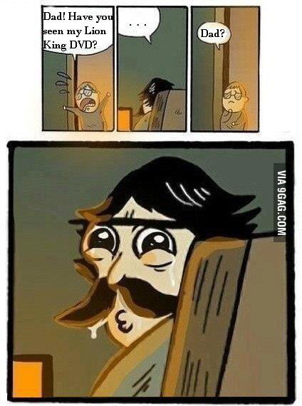 Stare dad has feelings too - 9GAG