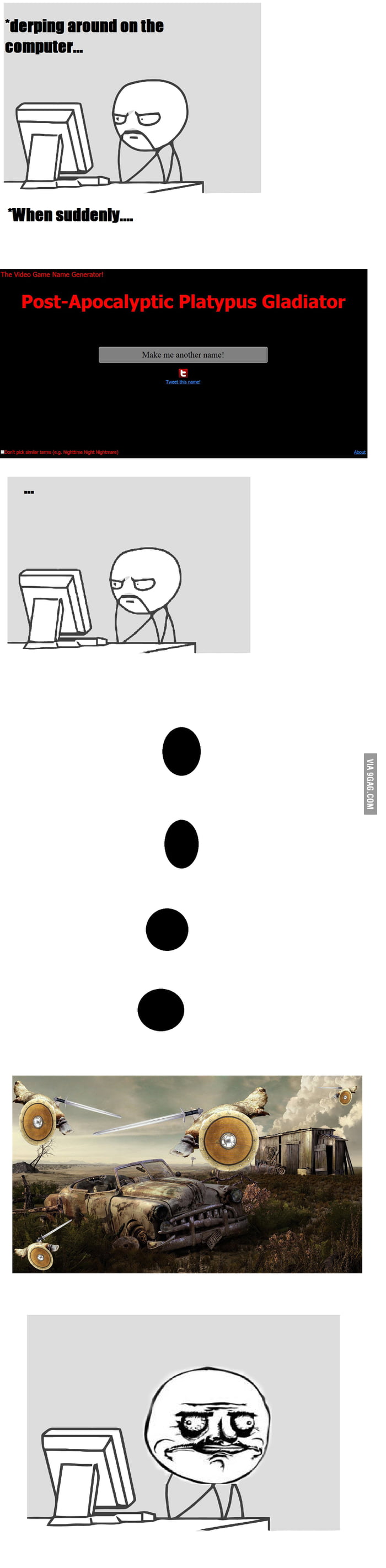 Post-Apocalyptic Platypus Gladiator - 9GAG