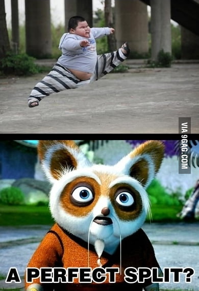 Perfect Split... - 9GAG