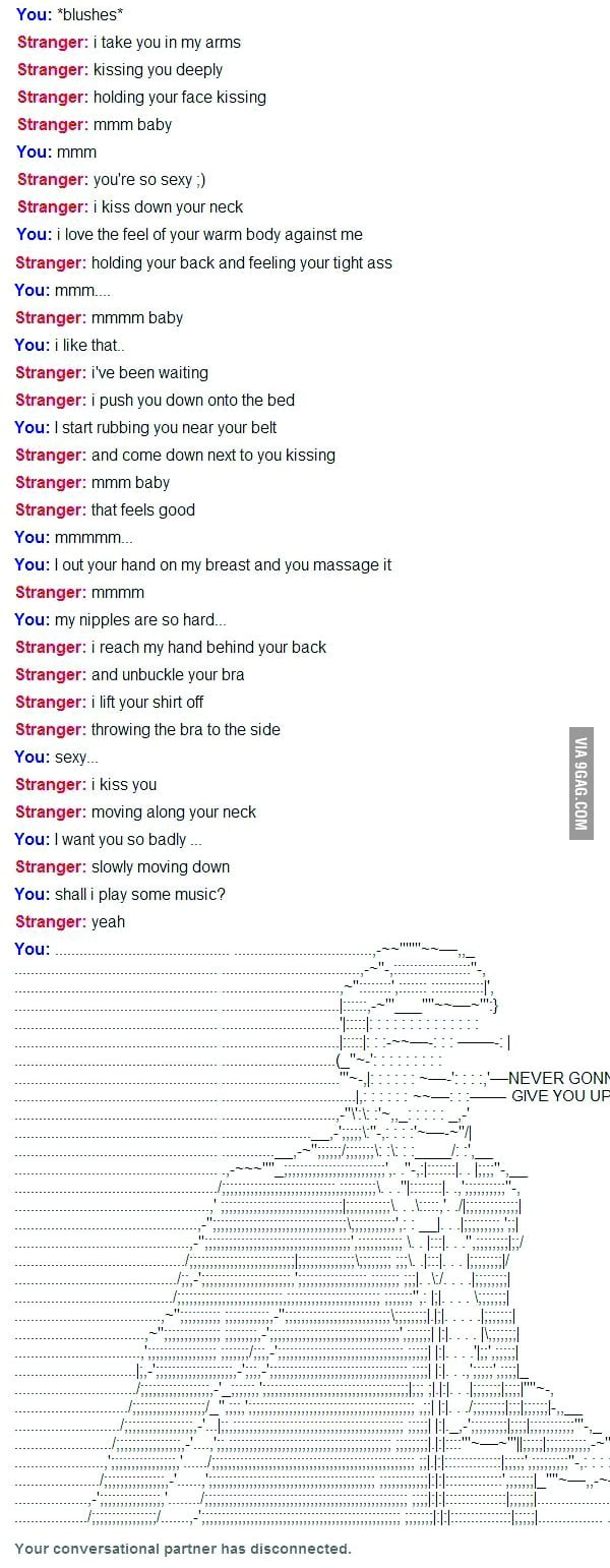RIckroll cock block. - 9GAG