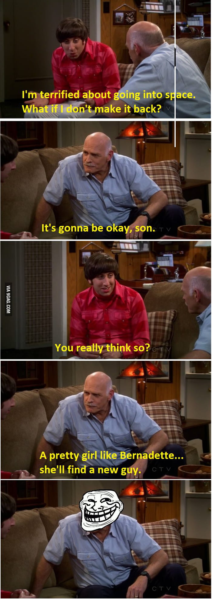 Big Bang Theory Troll Father - 9GAG