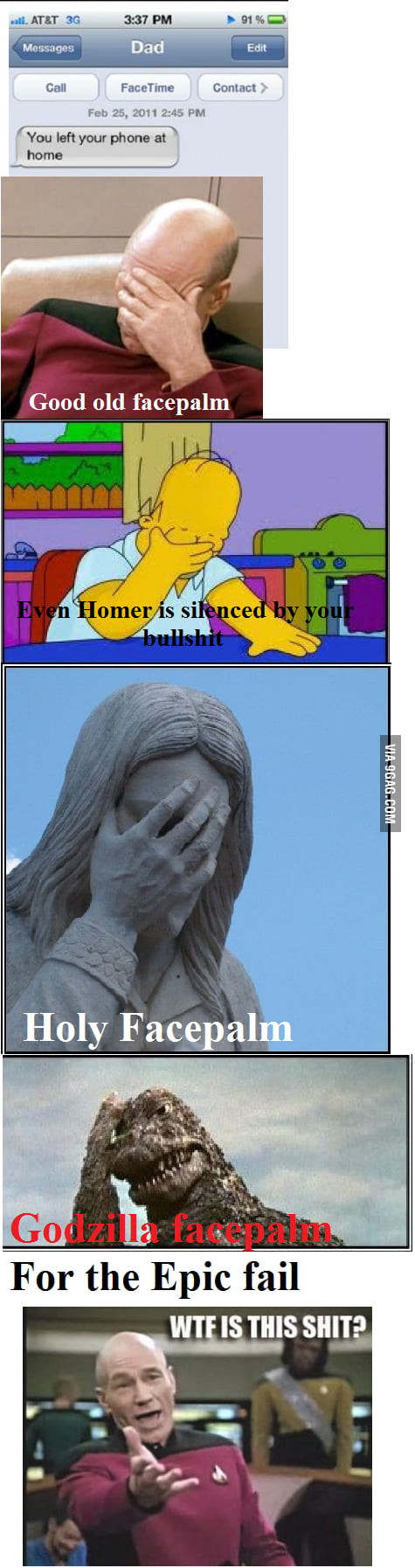 The reason y dads shouldn't text ... - 9GAG