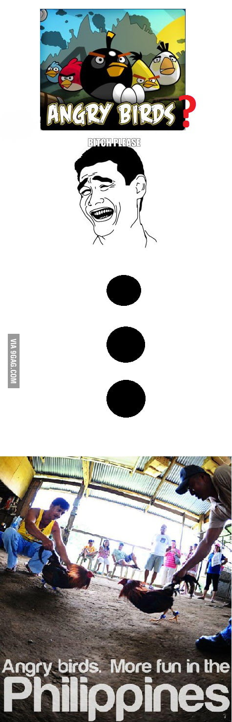 Angry Birds ? It's more fun in the Philippines . - 9GAG