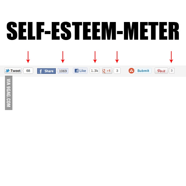 Self-esteem meter! - 9GAG