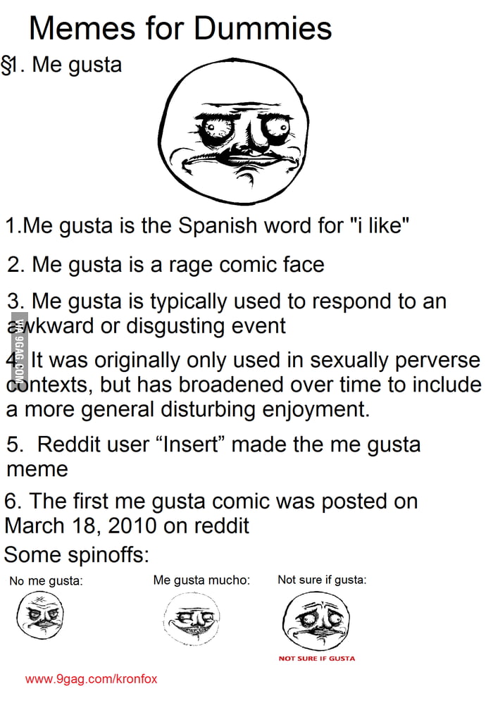 Meme Facts: Me gusta - 9GAG