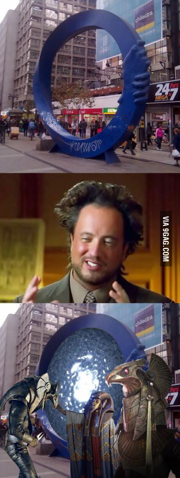 Meanwhile, in Santiago Chile's Stargate... - 9GAG