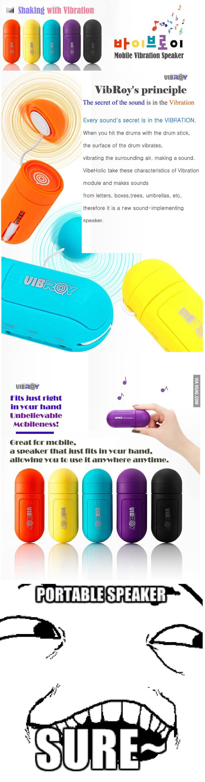 Sure... Portable speaker... - 9GAG