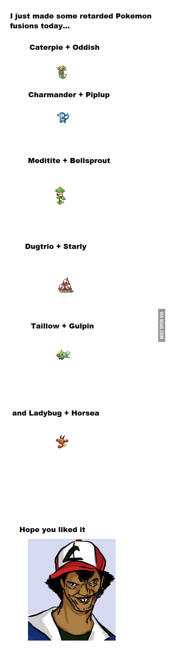 Retarded Pokemon fusions - 9GAG