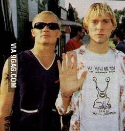 ...just Flea and Kurt Cobain - 9GAG