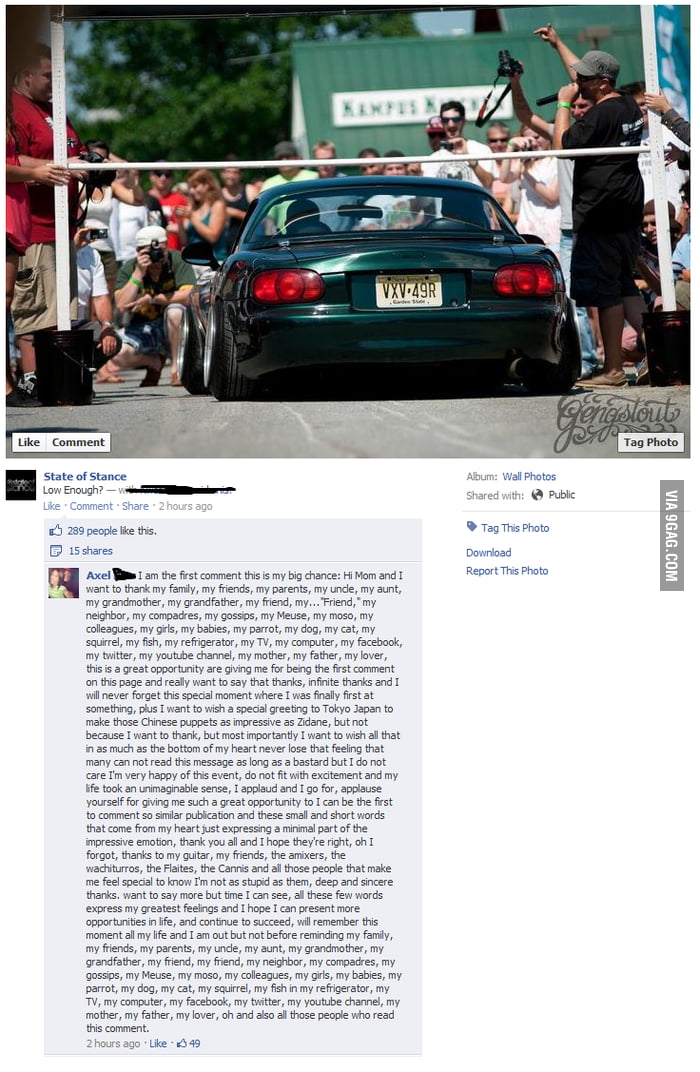 Epic first comment - 9GAG