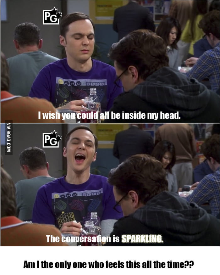 A sparkling conversation - 9GAG
