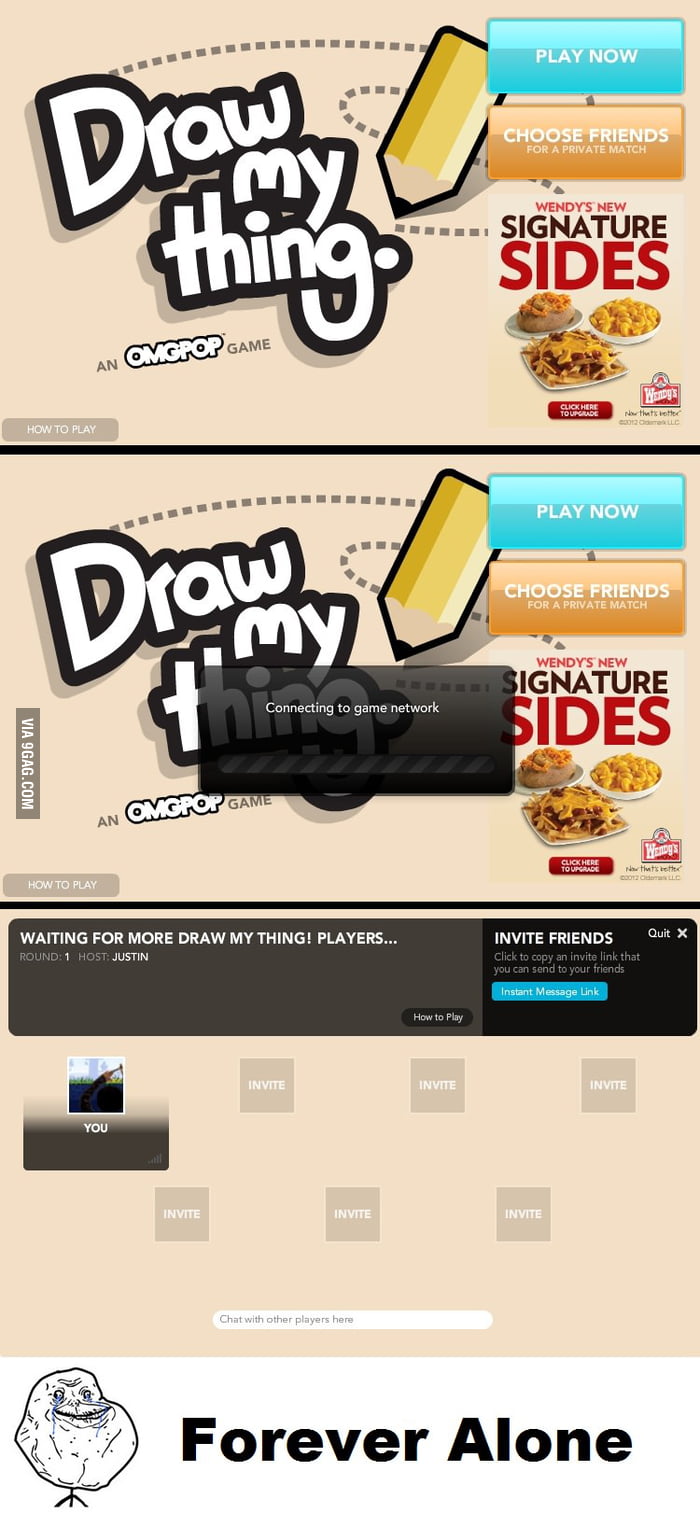 Draw My Thing - Forever Alone - 9GAG