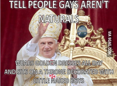 Scumbag pope... - 9GAG