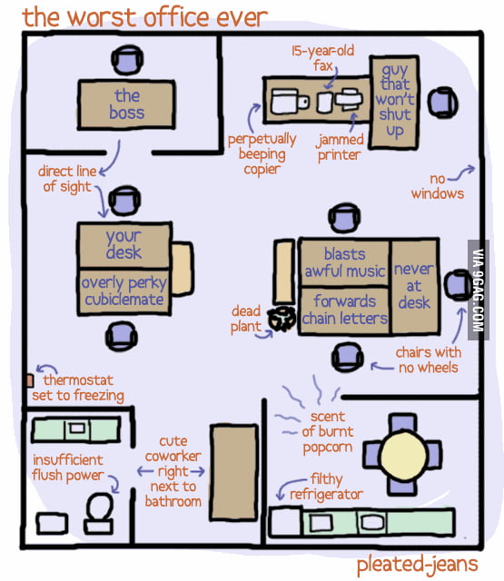 The Worst Office Ever - 9GAG
