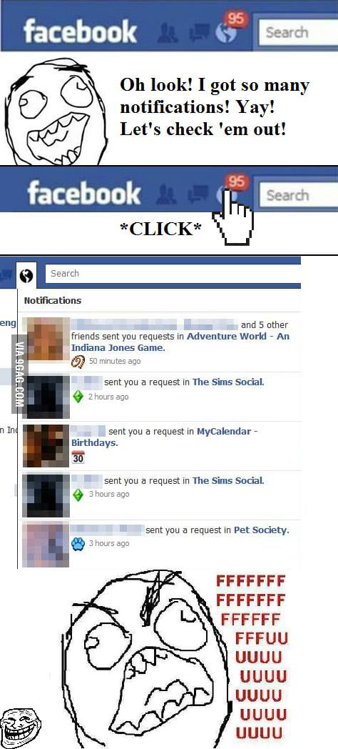 Facebook Notifications Troll - 9GAG