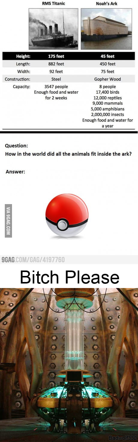 Noah's Ark? Poké Ball Not even close - 9GAG