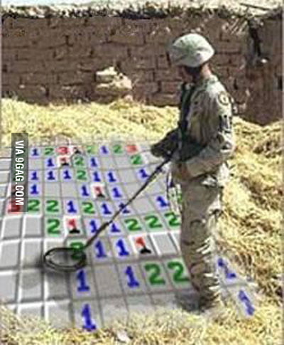 Real Life Minesweeper - 9GAG