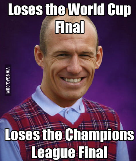 Just Bad Luck Robben. - 9GAG