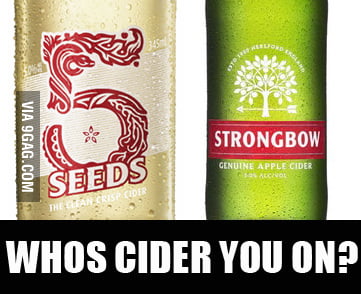 Bad cider pun is shit - 9GAG
