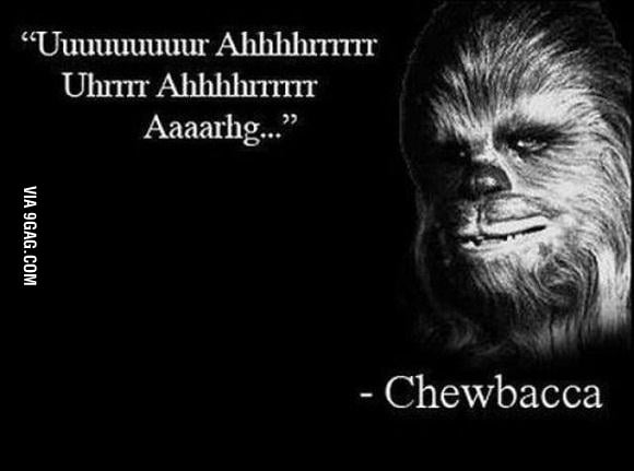 Wise words, Chewbacca - 9GAG
