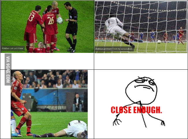 Bayern - Chelsea; Penalty Robben - 9GAG